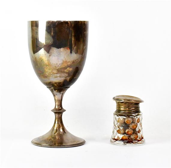 Walker & Hall | with beaded foot rim and knopped stem (1918) | MutualArt