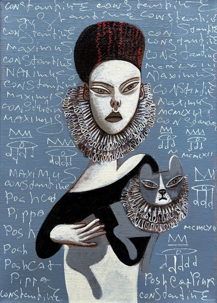 Constantine Popov | The Harlequin Cat | MutualArt