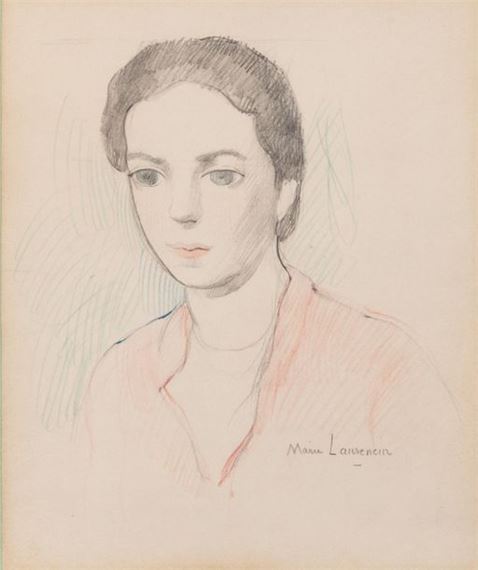 Marie Laurencin | Portrait of Anne-Marie Berger (Circa 1947) | MutualArt