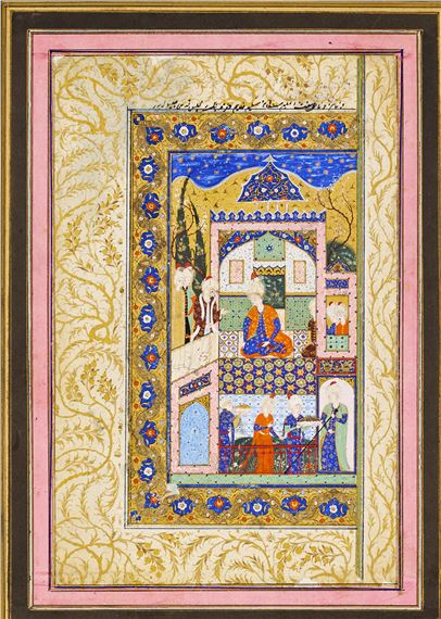 Persian School, 16th Century | A PERSIAN SAFAVID ILLUMINATED MINIATURE ...