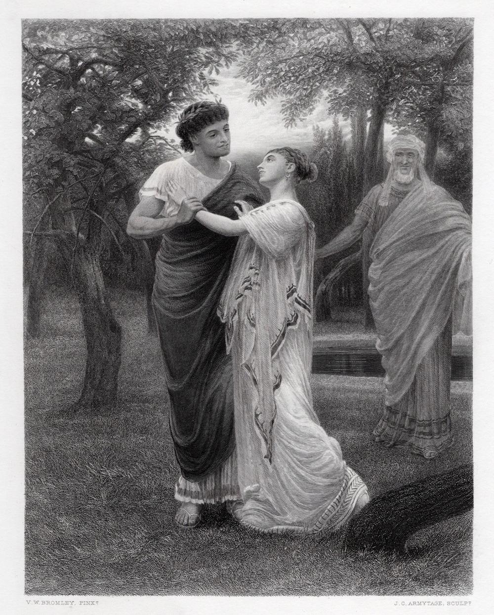 Valentine Walter Bromley | Troilus and Cressida (1873) | MutualArt