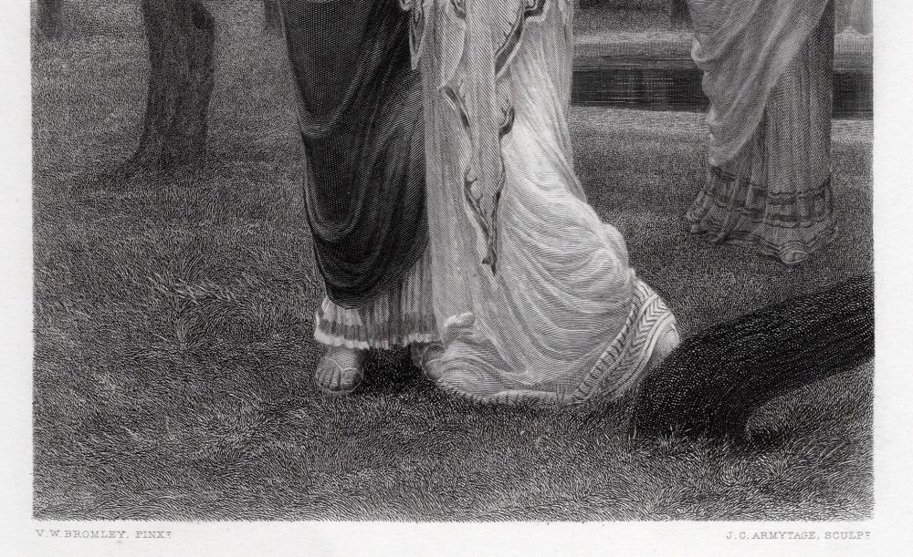 Valentine Walter Bromley | 1800s Valentine Walter Bromley Engraving ...