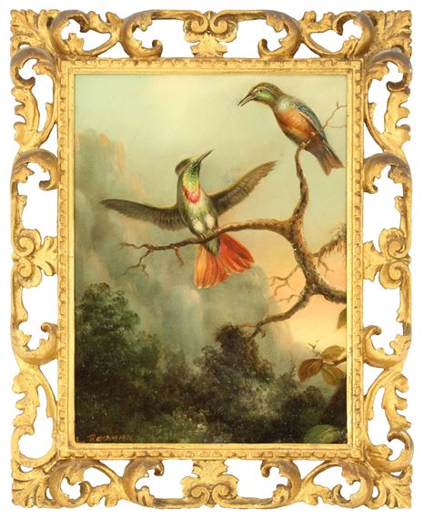 Martin Johnson Heade | Seascape at Sunset (1860s) | MutualArt