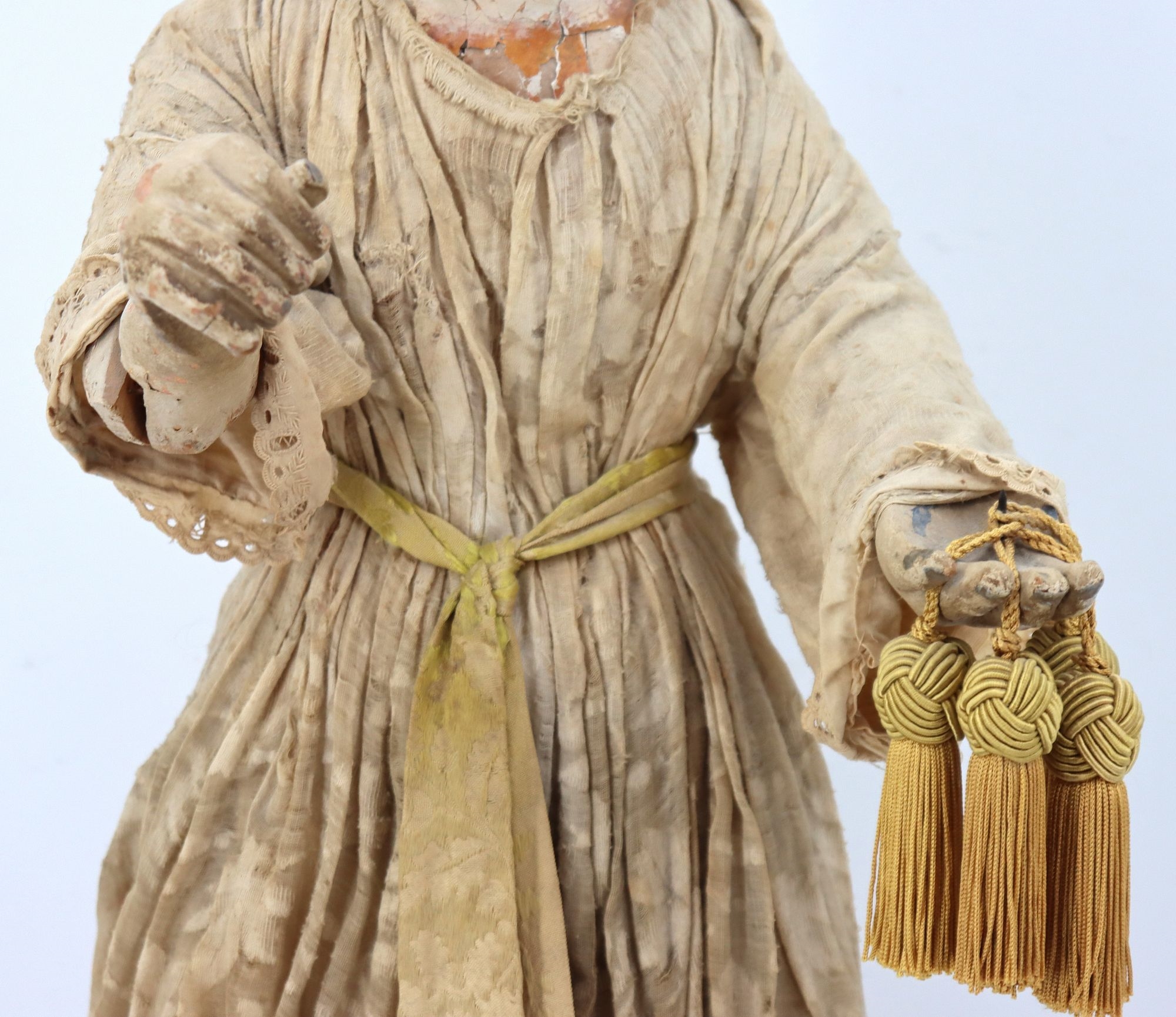 Spanish School | Antique Spanish Colonial Polychrome Painted Wood ...
