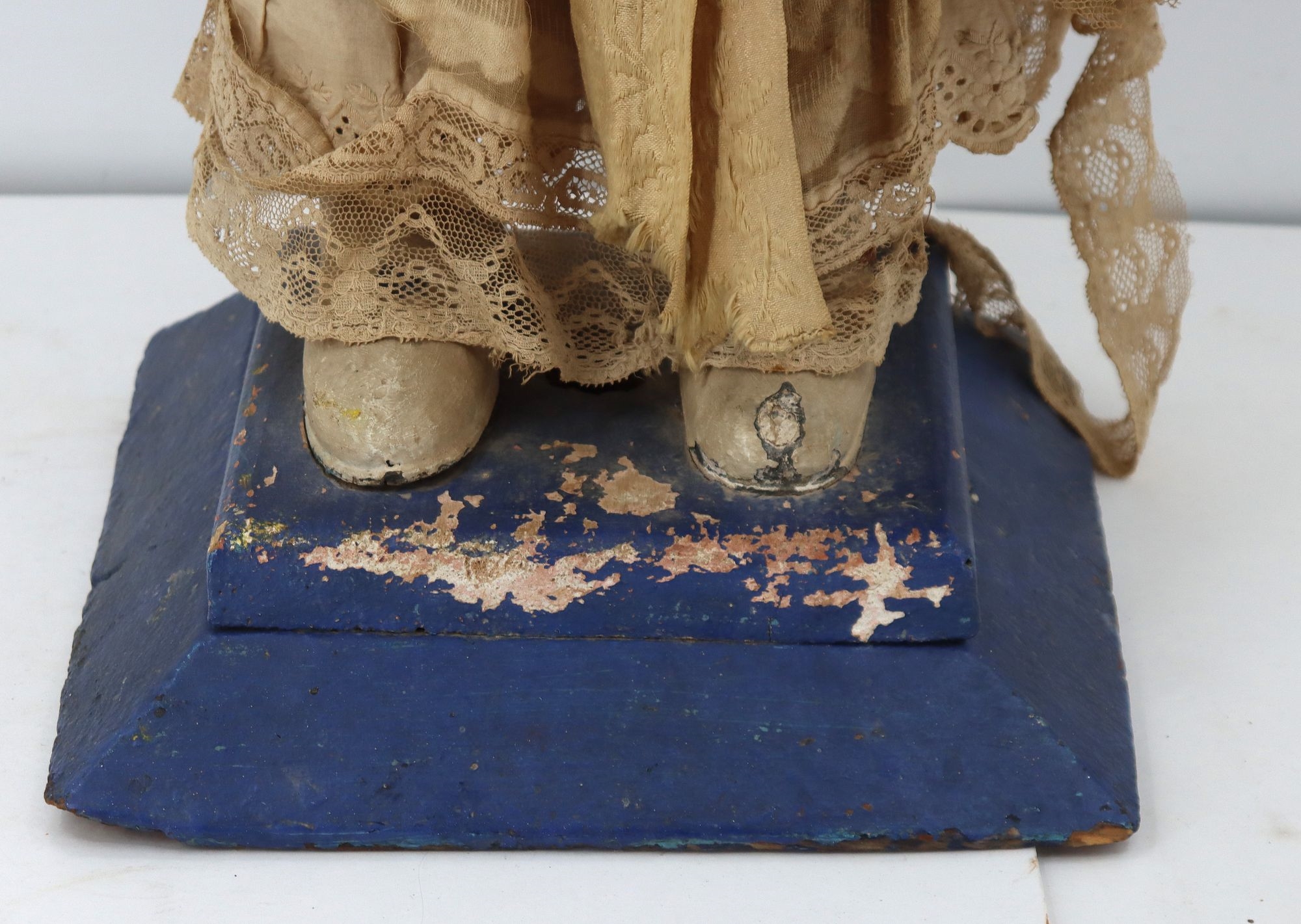 Spanish School | Antique Spanish Colonial Polychrome Painted Wood ...