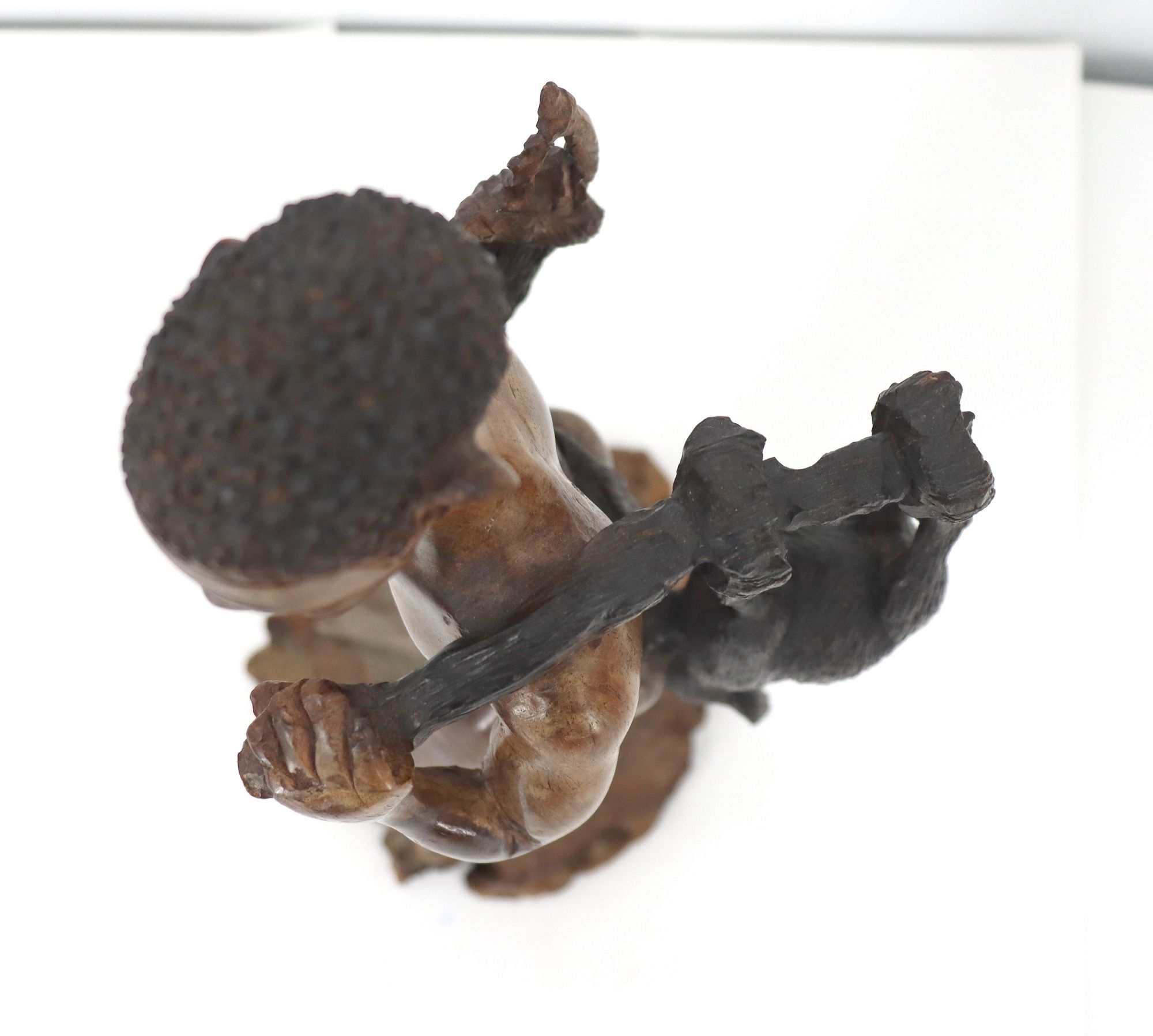 African School | African San Botswana Carved Wooden Figure | MutualArt