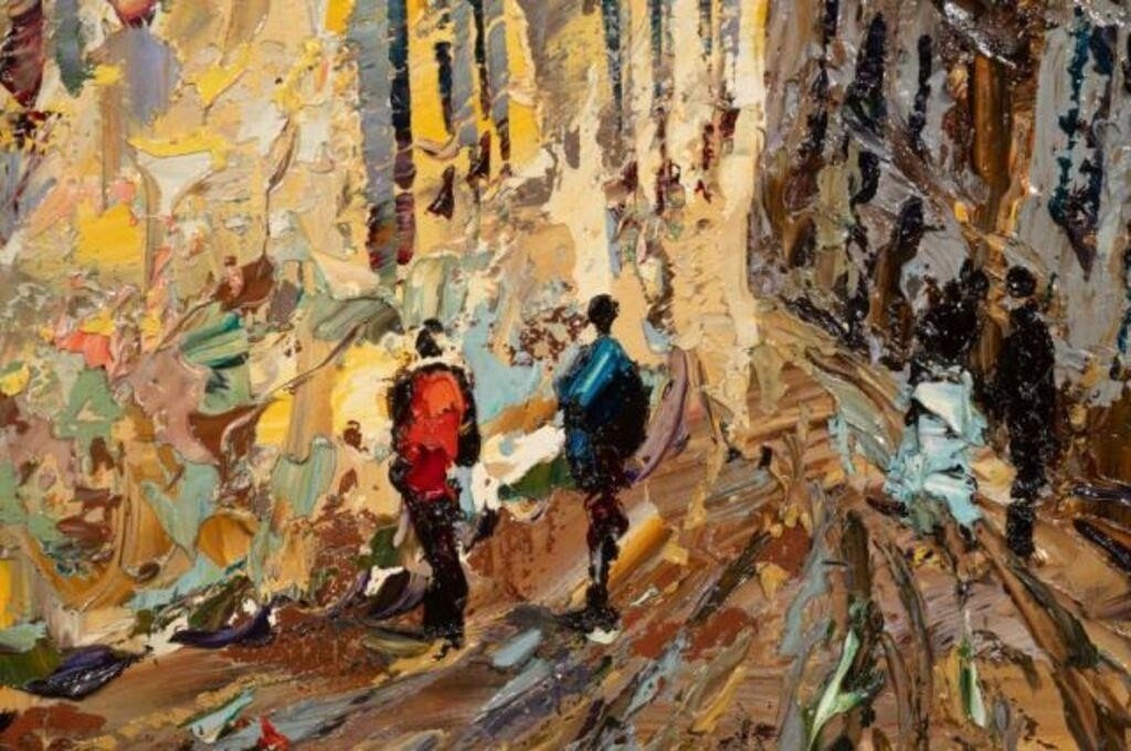 Manuel Muñoz Ruiz | Large Impressionist Impasto Landscape, Sgd. Ruiz ...