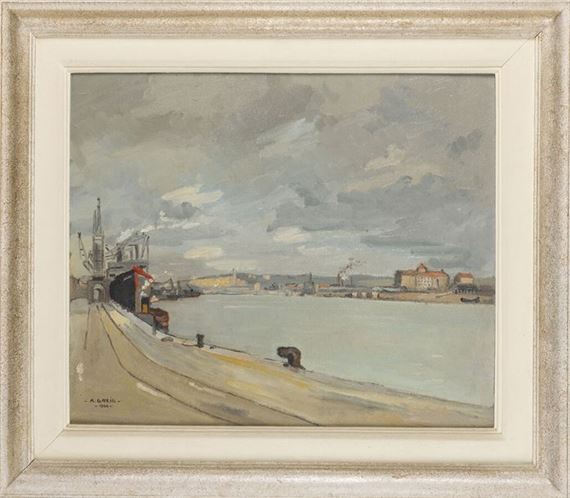 Albert Greig | Port of Bordeaux (1946) | MutualArt