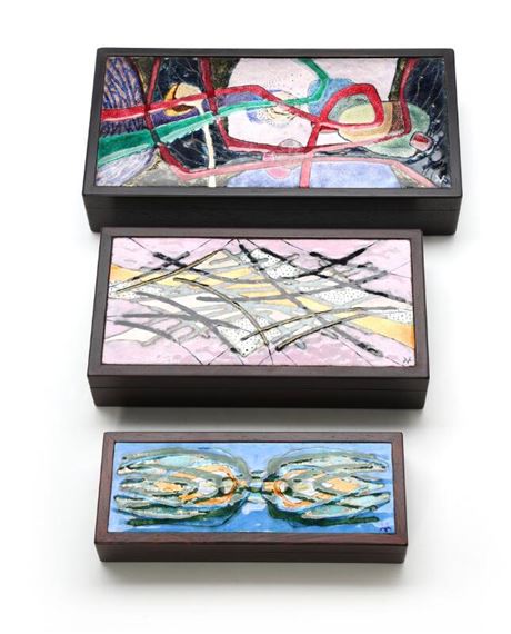 Maria Victor | Three Brazilian rosewood boxes | MutualArt