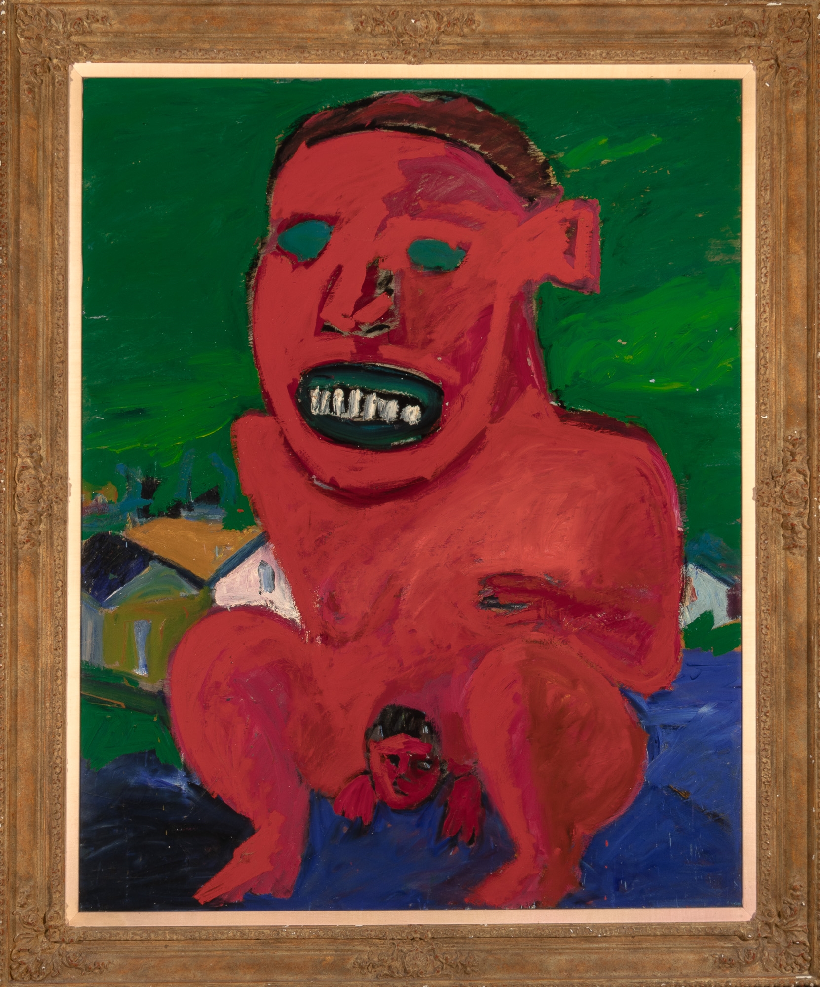 Roberto Gil de Montes | Aztec Goddess Giving Birth, (1986) | MutualArt