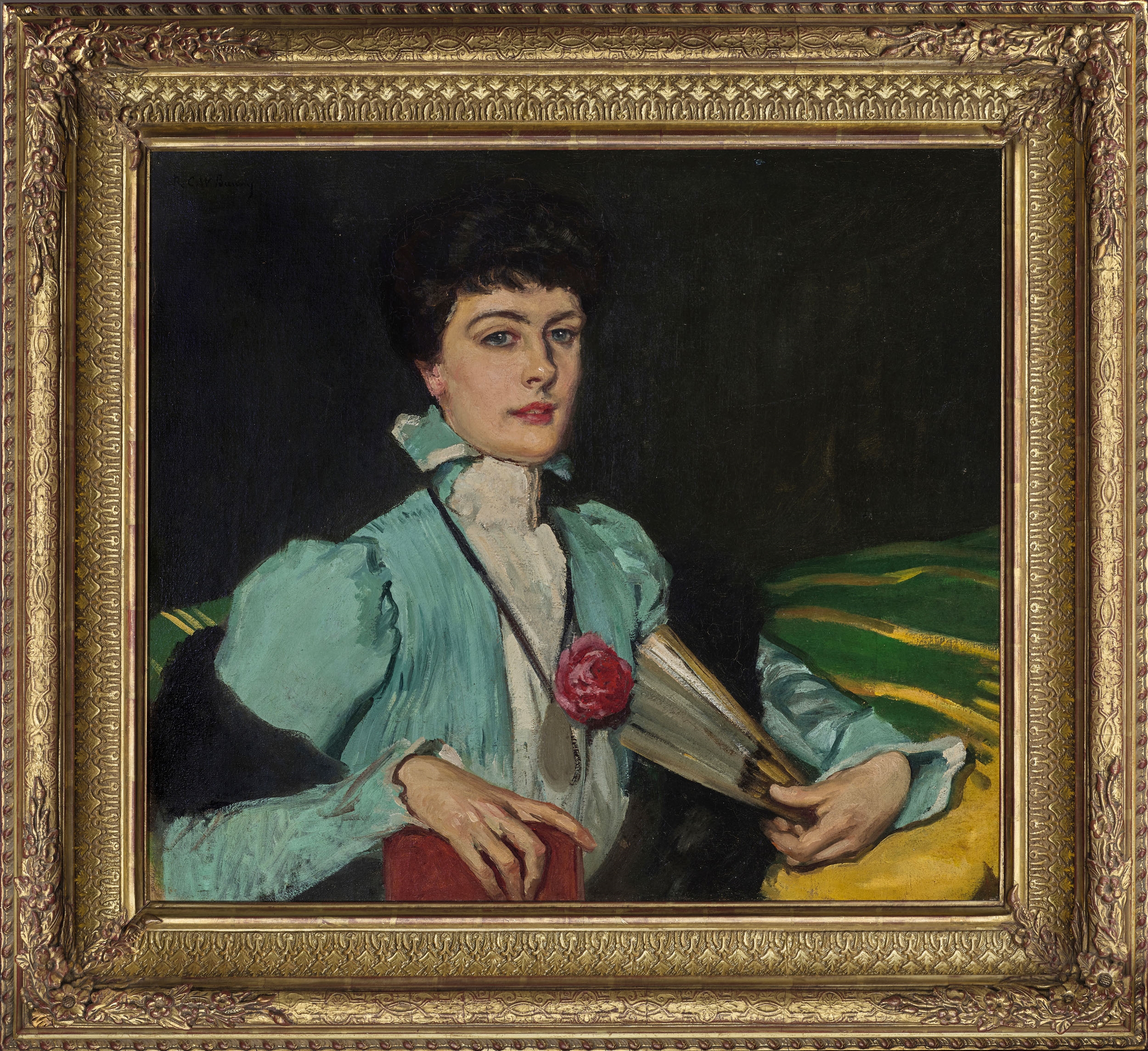 Rupert Bunny | The Artist's Wife on a Green Sofa c1902 (Circa 1902 ...