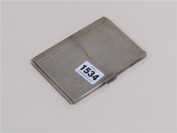 William Neal | ART DECO INFLUENCED ENGINE TURNED CIGARETTE CASE ...