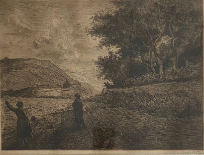 Victor Dieu | DIEU VICTOR Paysage animé | MutualArt