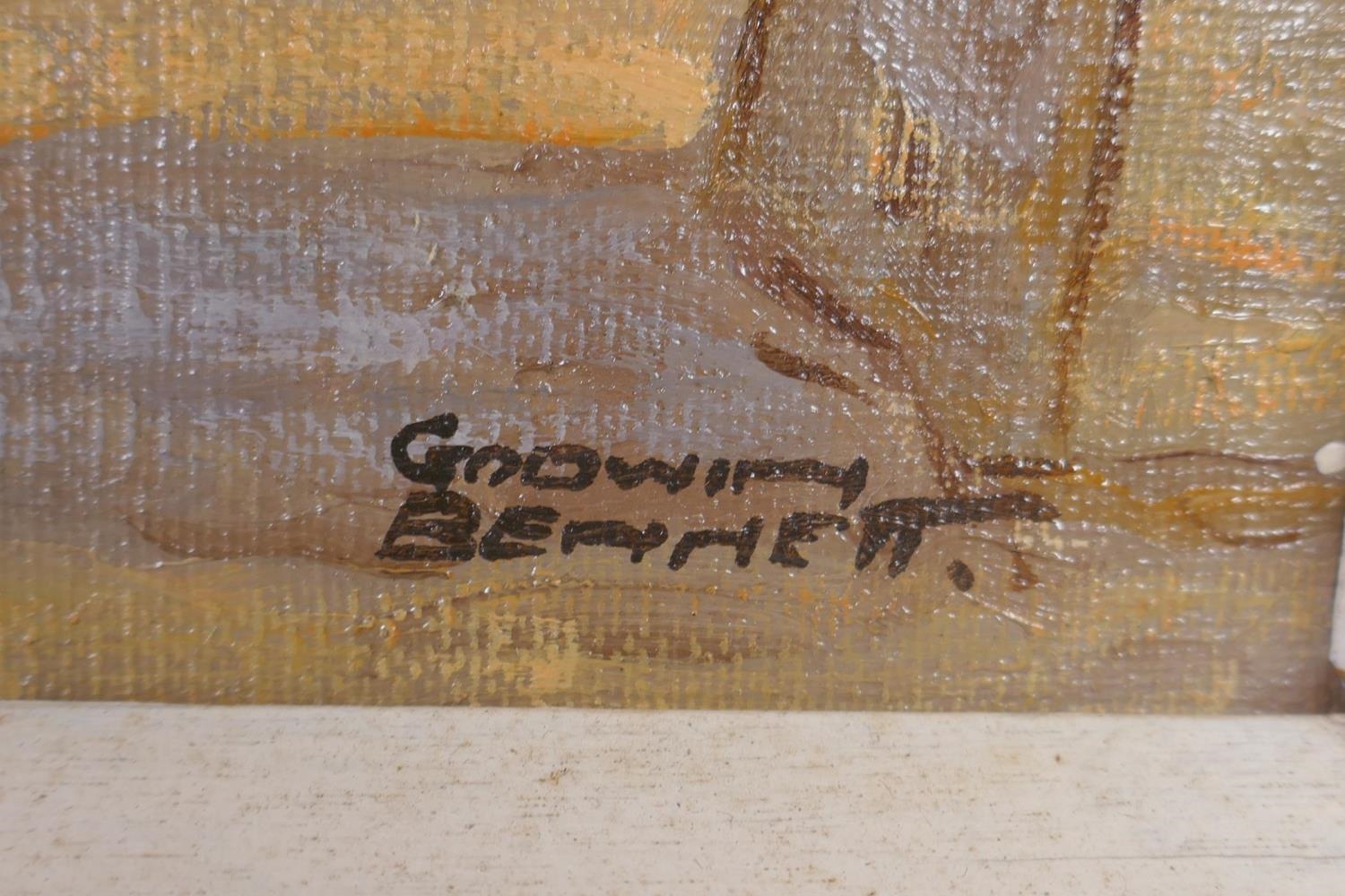 Godwin Bennett | sailors overlooking St Ives | MutualArt