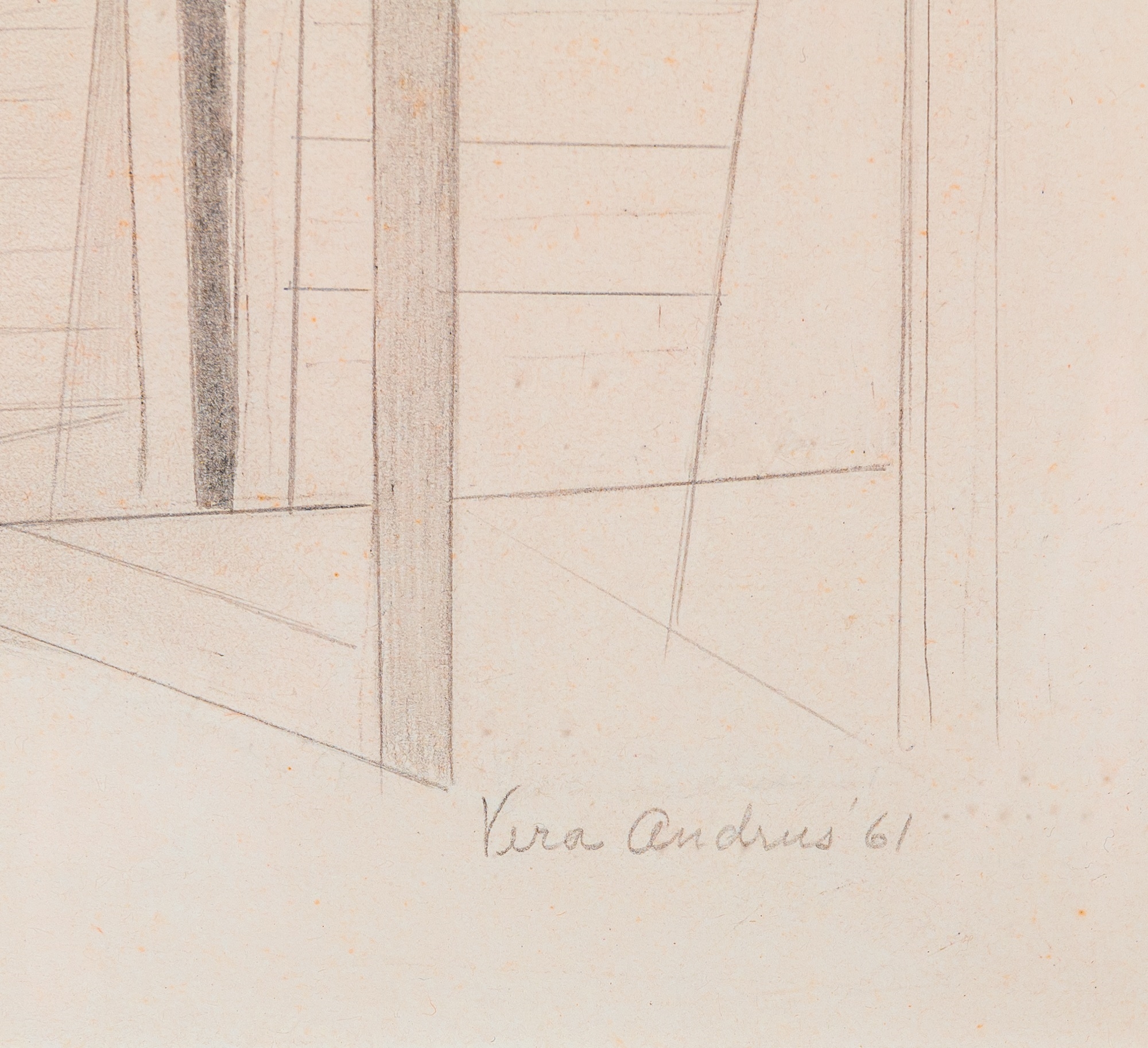 Vera Andrus | Stairwell Study (1961) | MutualArt