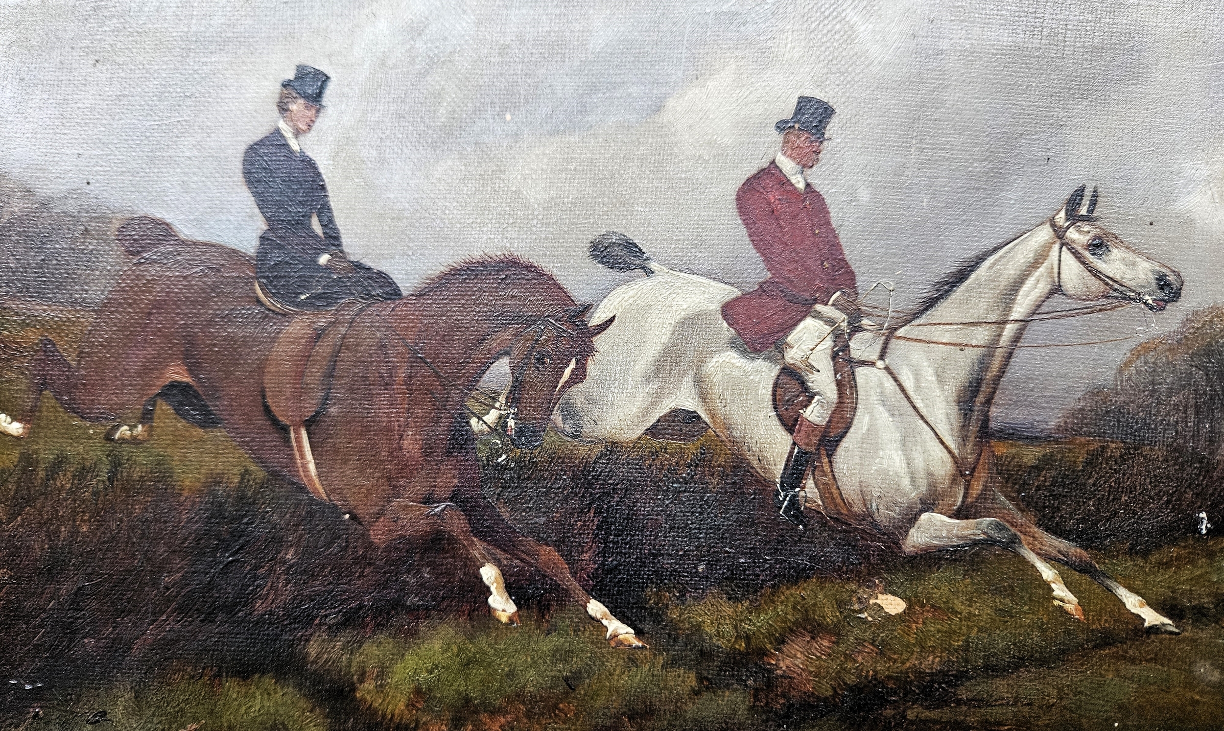 George Wright | George Wright - Unframed 19th century oil on canvas ...
