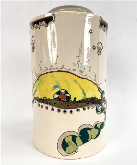 Robert Palusky | ROBERT PALUSKY STUDIO ART POTTERY VASE | MutualArt