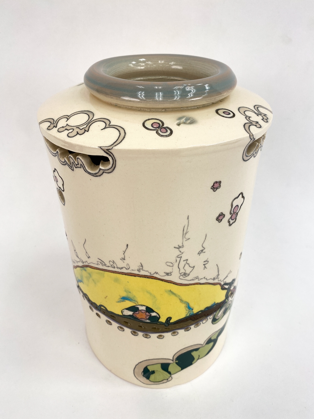Robert Palusky | ROBERT PALUSKY STUDIO ART POTTERY VASE | MutualArt