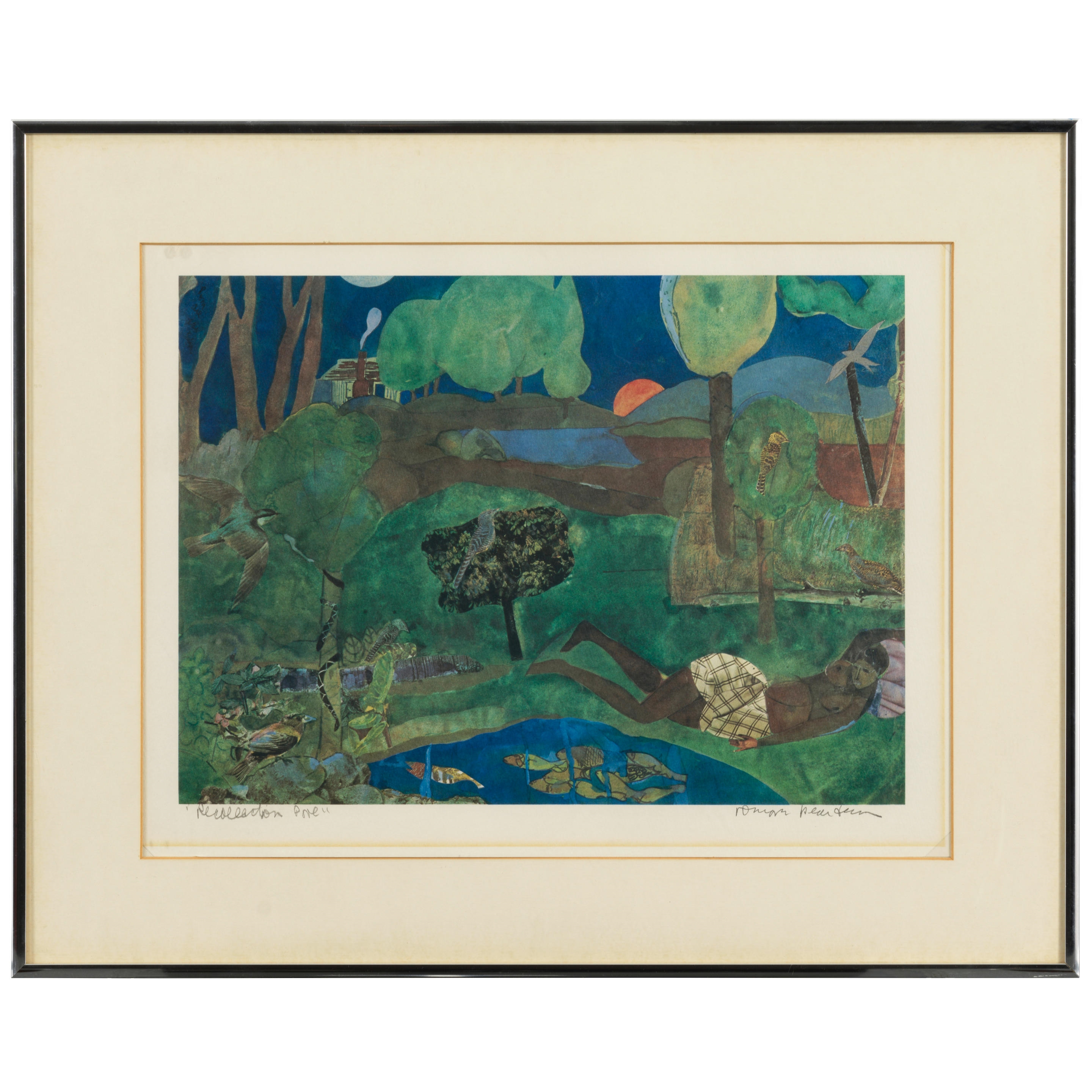 Romare Bearden | Recollection Pool (1968 - 1971) | MutualArt