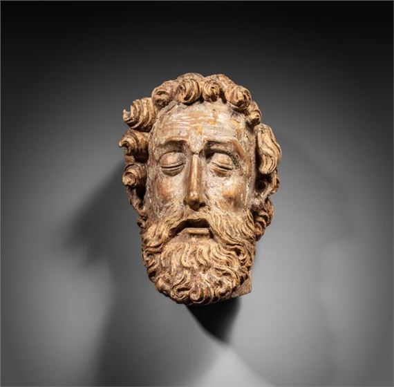 Northern Italian School, 16th Century | Carved poplar head of Saint ...