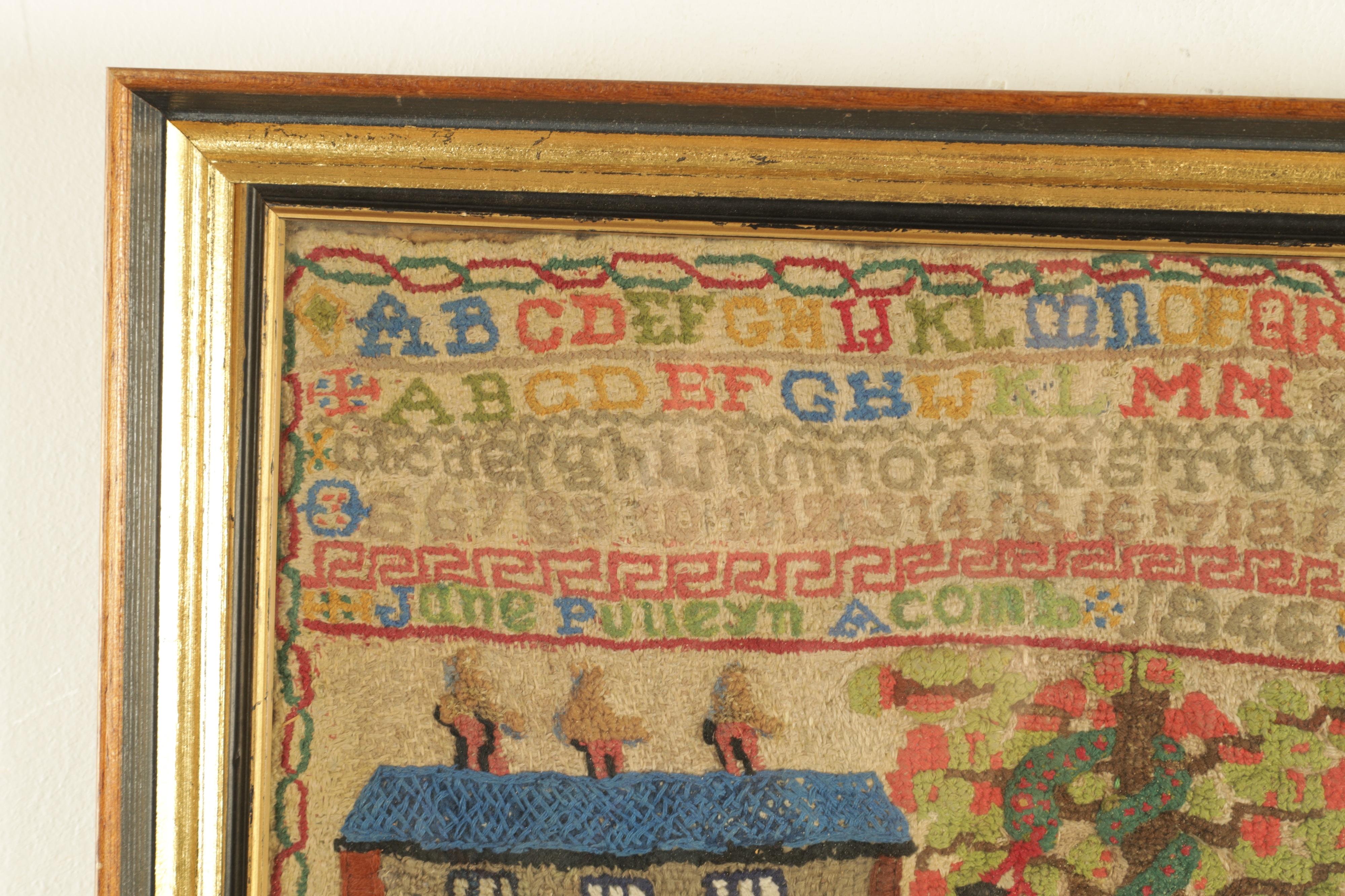 Jane Pulleyn Acomb | A 19TH CENTURY ADAM AND EVE SAMPLER BY JANE ...