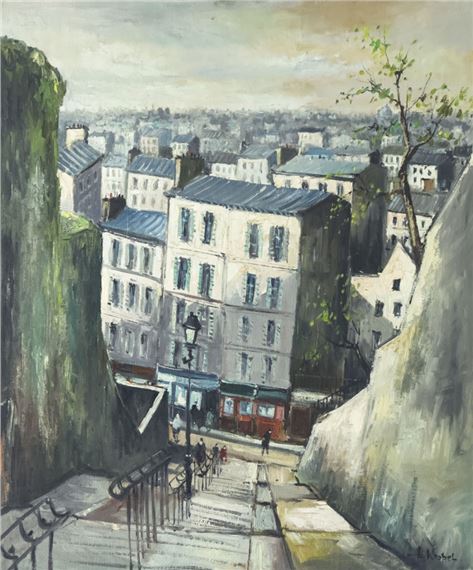 Stephane Wrobel | Paris Montmartre Steps | MutualArt