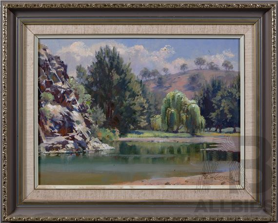 Reg Campbell | Reflection on the Lake | MutualArt