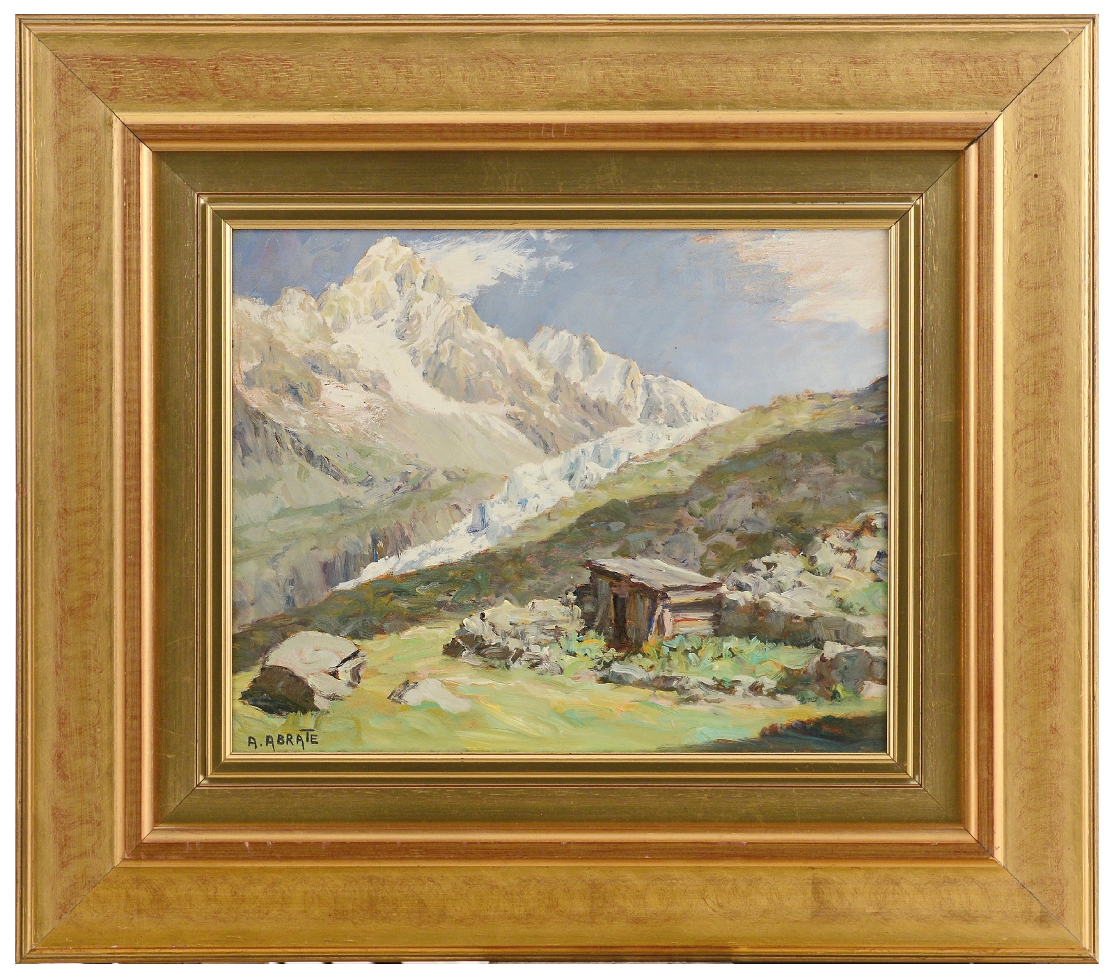 Angelo Abrate | La cabane du mulet à Lognan | MutualArt