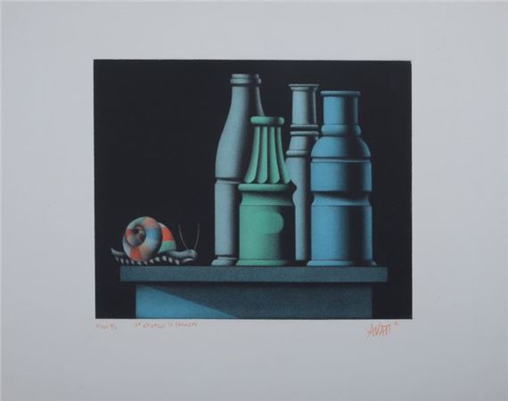 Avati Mario | Mario Avati Un escargot se promène (1972) | Artwork ...