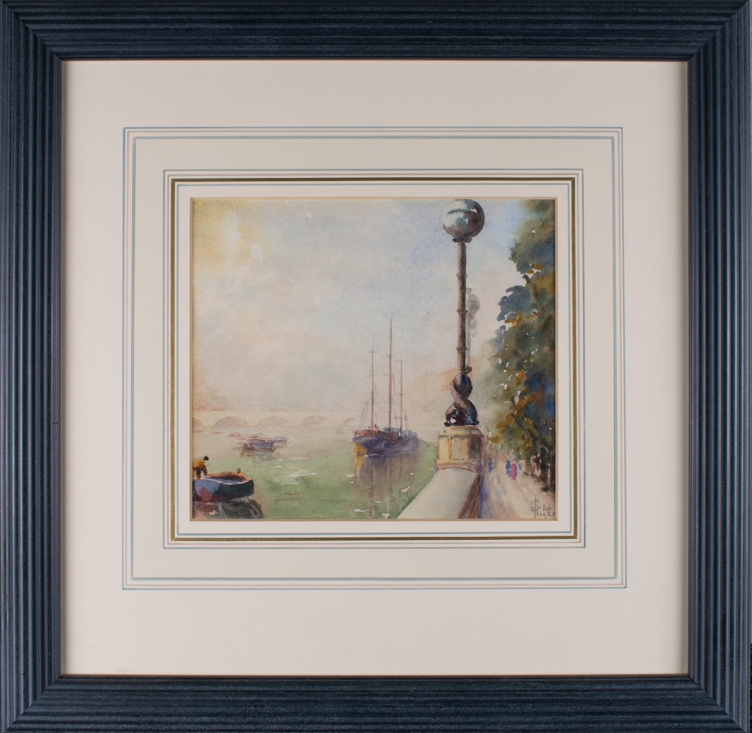 John Lavery | A view of the Embankment (1920) | MutualArt