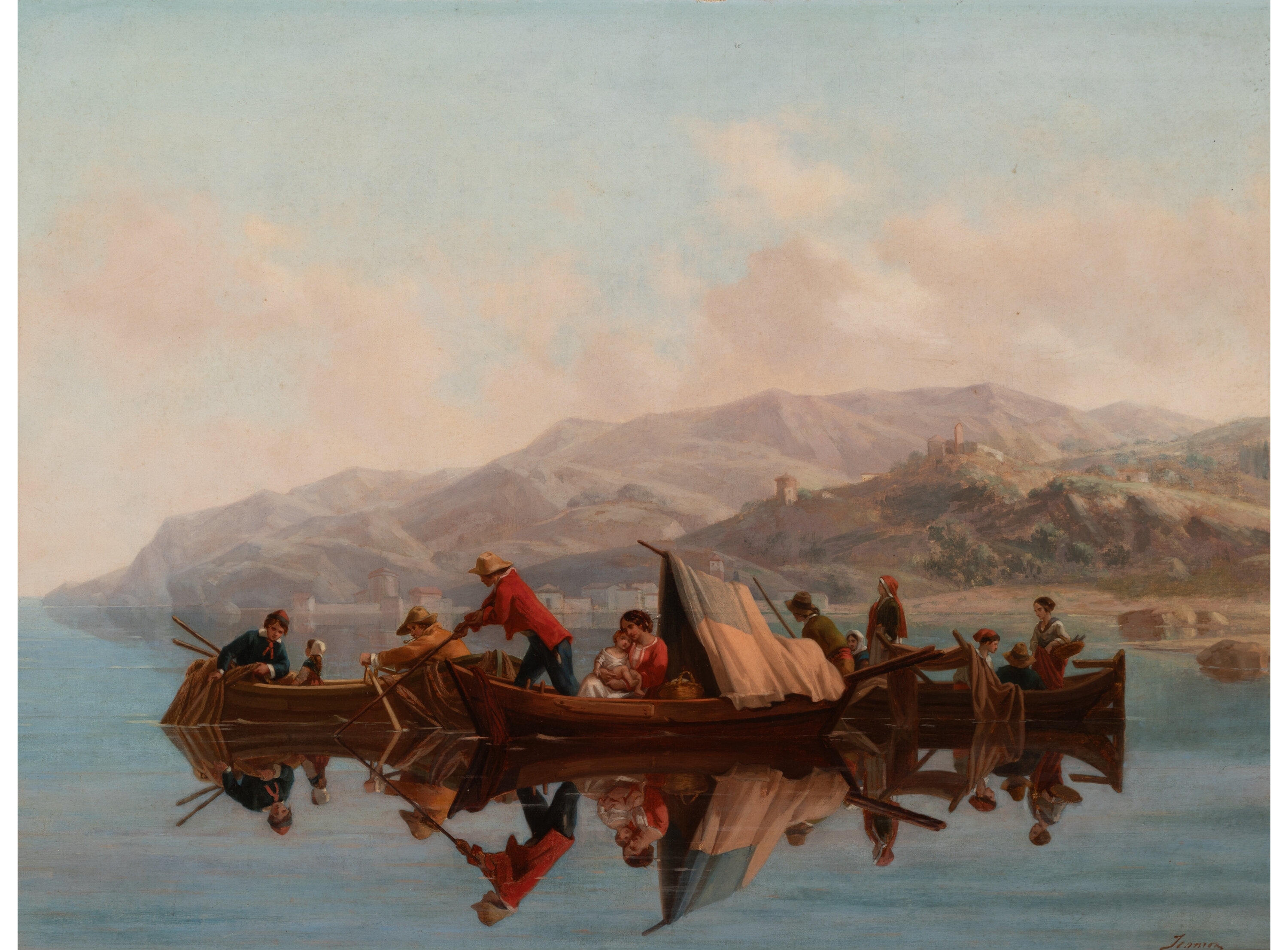 Philippe-Auguste Jeanron | Heading out to fish | MutualArt