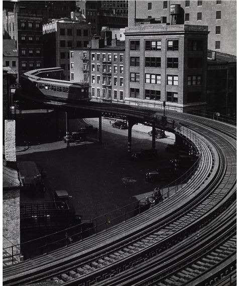 John Muller | Group of 3 photographs of New York City EL (1936 - 1940 ...