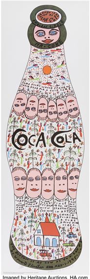 Howard Finster | Coca Cola poster, 1995 (1995) | MutualArt