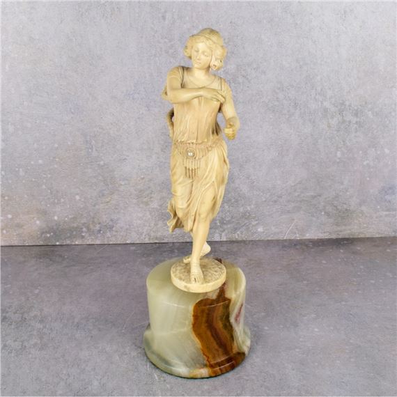 Robert Moreau | A Standing Lady Wearing a Belt with a Small Pearl to ...