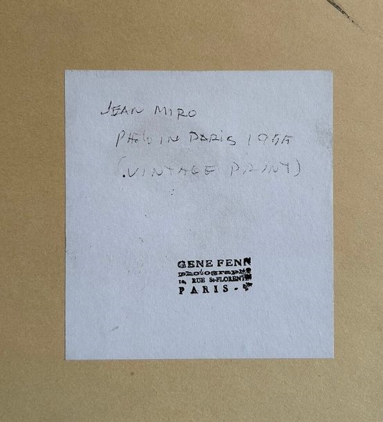 Gene Fenn | Portrait of Juan Miro (artist (Circa 1950) | MutualArt