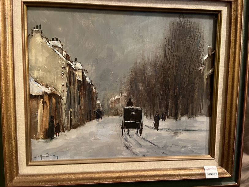 Pierre Manzone | Carriage under the snow | MutualArt
