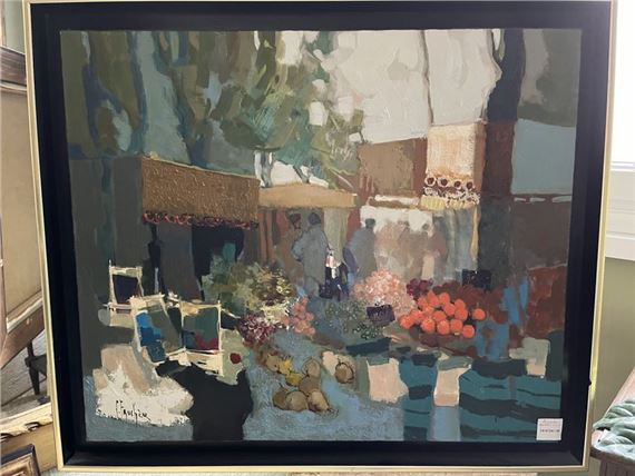 Claude Fauchère | Market scene | MutualArt