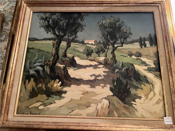Georges Leroux | Alley of olive trees | MutualArt