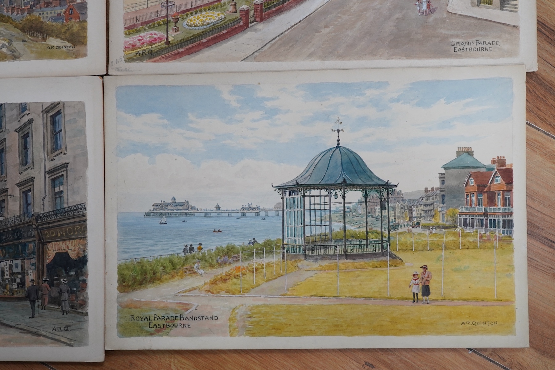 Alfred Robert Quinton | set of four original watercolours for postcard ...