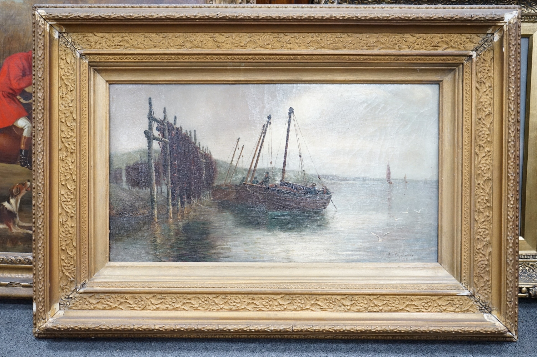Alex Mortimer | ‘Drying the nets’ (86) | MutualArt