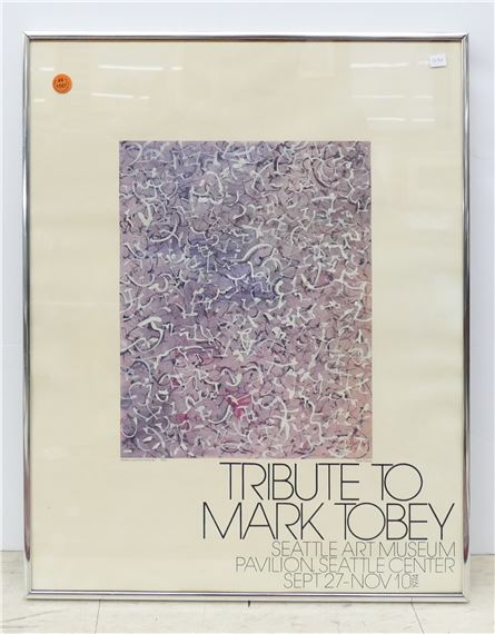 Mark Tobey | Tribute to Mark Tobey Exhibition Poster Framed 22''x17 ...