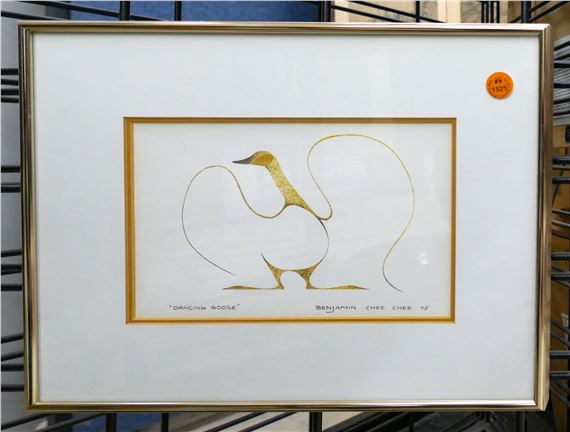 Benjamin Chee Chee | Goose in Flight (1977) | MutualArt