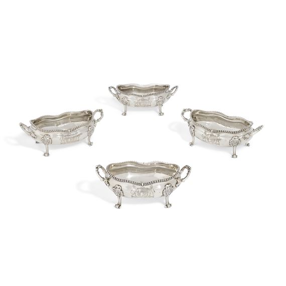 John Mortimer | A SET OF FOUR VICTORIAN SILVER SAUCE TUREENS | MutualArt