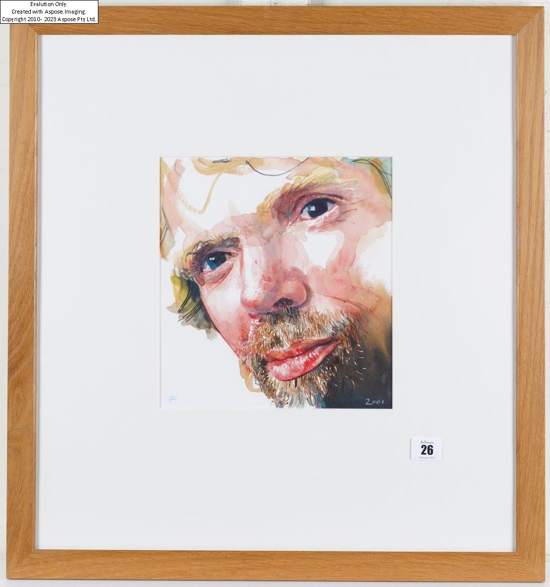 Michael Frith | Portrait of Sir Richard Branson (2001) | MutualArt