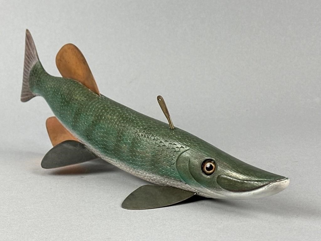Harold Rickert | Harold Rickert Northern Pike Spearing Decoy | MutualArt