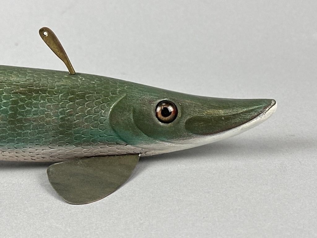 Harold Rickert | Harold Rickert Northern Pike Spearing Decoy | MutualArt