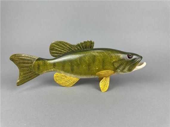 Carl Christiansen | Carl Christiansen Hand Carved Small Mouth Bass ...