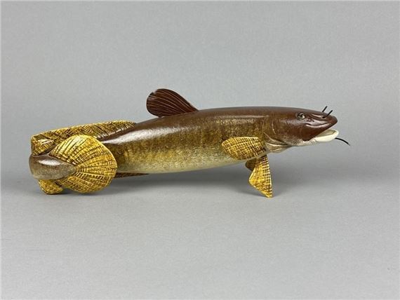 Carl Christiansen | Carl Christiansen Hand Carved Dogfish | MutualArt