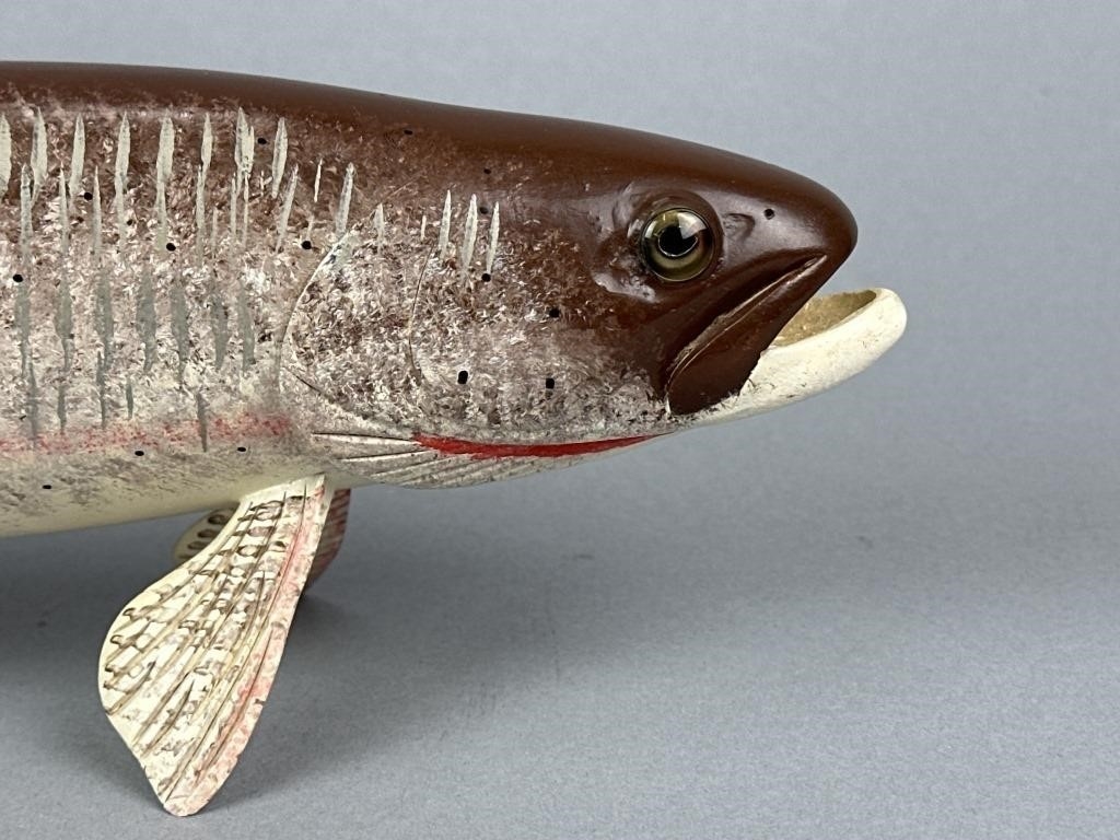 Carl Christiansen | Carl Christiansen Hand Carved Trout | MutualArt