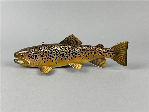 John Pususta | John Pususta Brown Trout Spearing Decoy | MutualArt